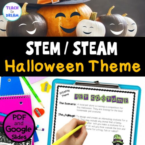 Halloween STEM Challenges | 4 STEAM Task Cards - Made By Teachers