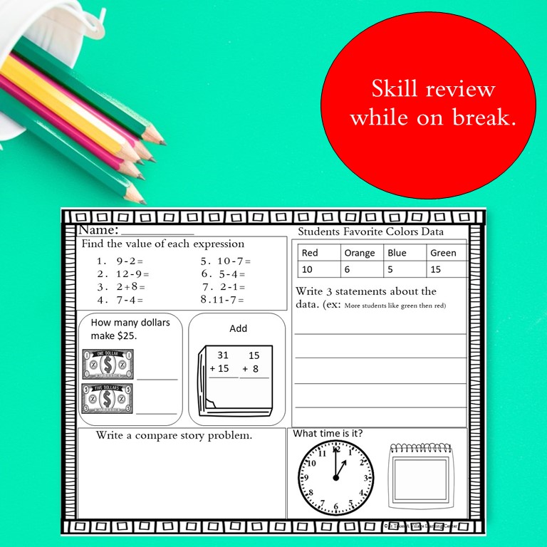 Thanksgiving Math and ELA Worksheets | 2nd Grade | Made By Teachers