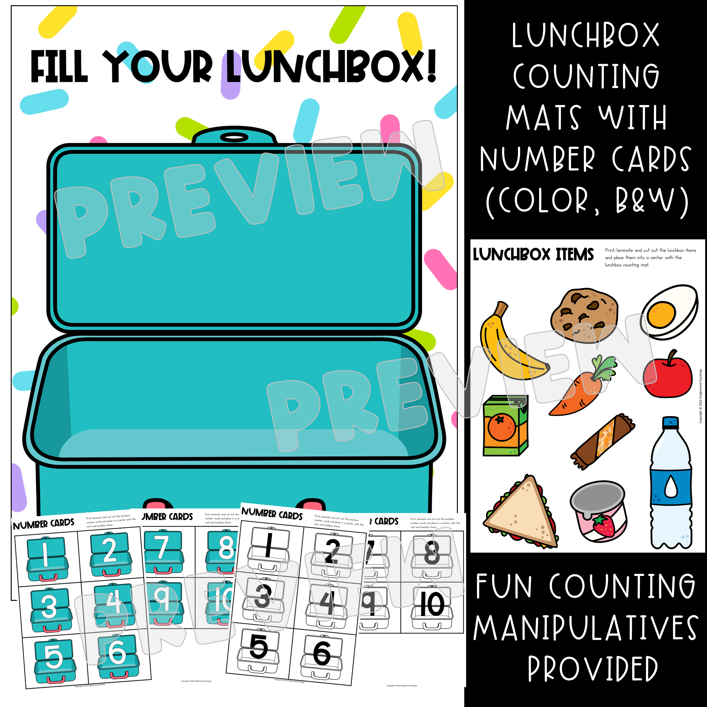 Counting to 10 Clip Cards - Write the Room Cards - Number Hunt ...