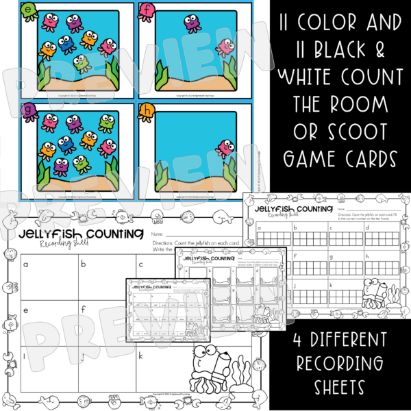 Counting to 10 Clip Cards Count the Room Scoot Task Cards Counting ...