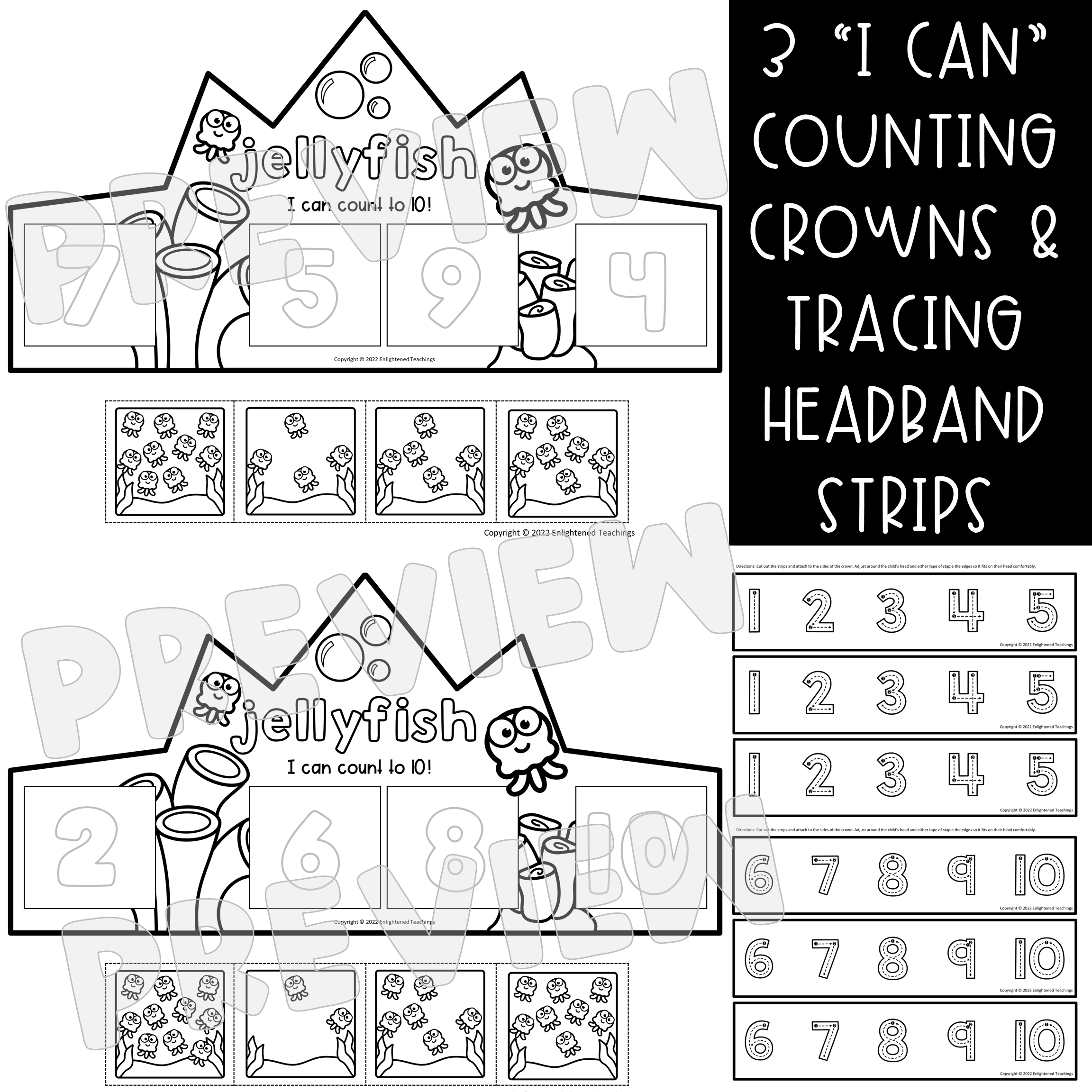 Counting to 10 Clip Cards Count the Room Scoot Task Cards Counting ...