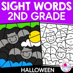 Halloween Color by Sight Word 2nd Grade | Made By Teachers