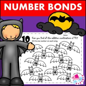 Halloween Addition Worksheets Number Bonds | Made By Teachers