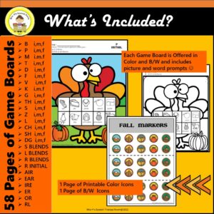 Thanksgiving Speech Therapy Articulation Activity | Made By Teachers