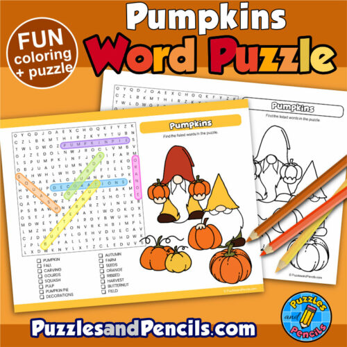 Horses Word Search Puzzle Activity Page with Coloring | Made By Teachers
