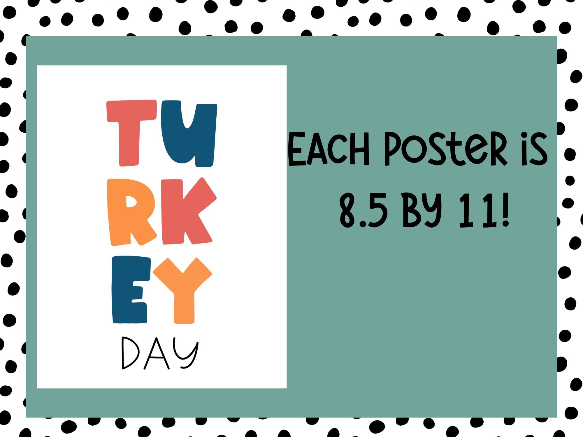 Thanksgiving Posters for Bulletin Board Decor and Door Decor | Made By ...