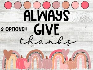 Boho Thanksgiving Bulletin Board and Fall Door Decor Kit | Made By Teachers