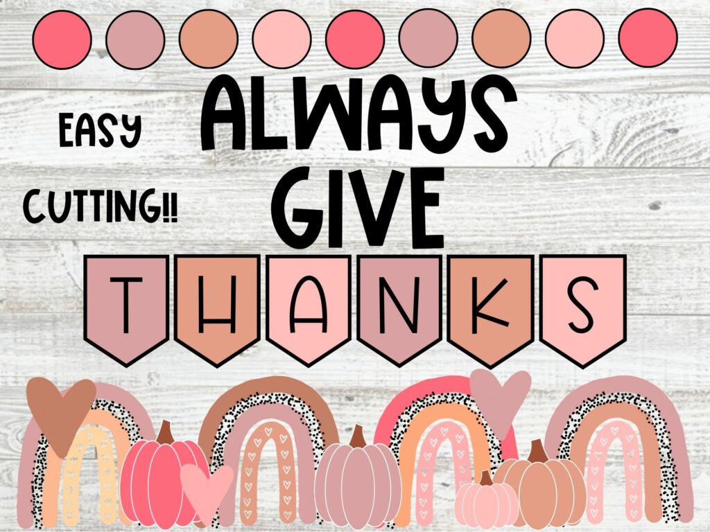 Boho Thanksgivin Bulletin Board and Classroom Decor | Made By Teachers