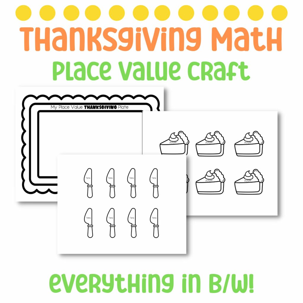 Thanksgiving Place Value Craft and Math Center Activity | Made By Teachers