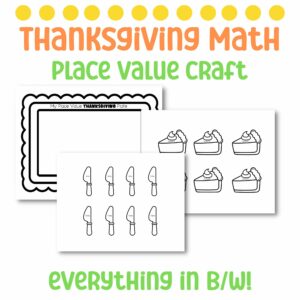 Thanksgiving Place Value Craft and Math Center Activity - Made By Teachers