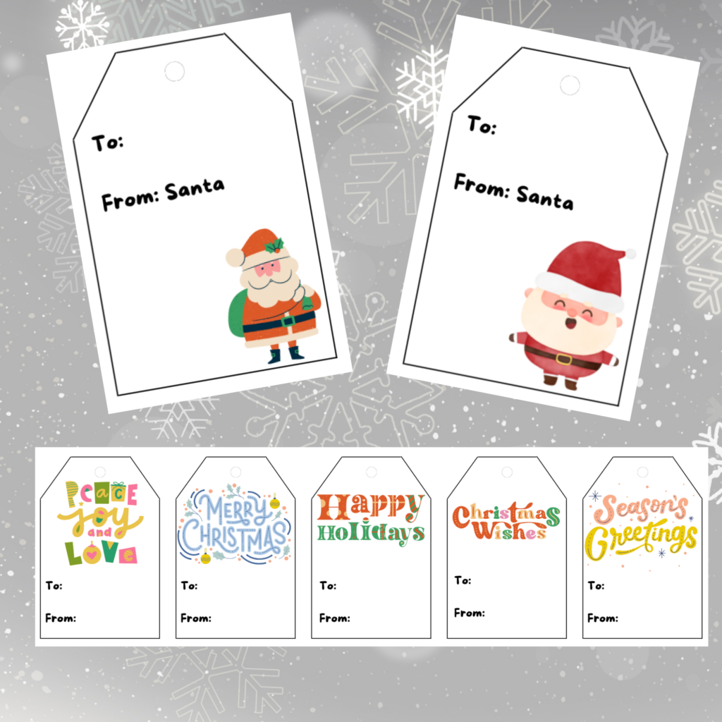 Christmas Gift Tags 12x12 | Made By Teachers