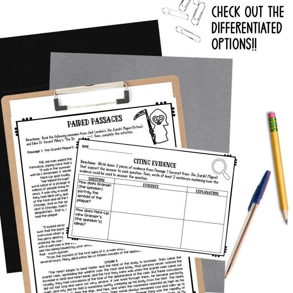 Paired Passages with Questions Reading Comprehension Citing Evidence ...