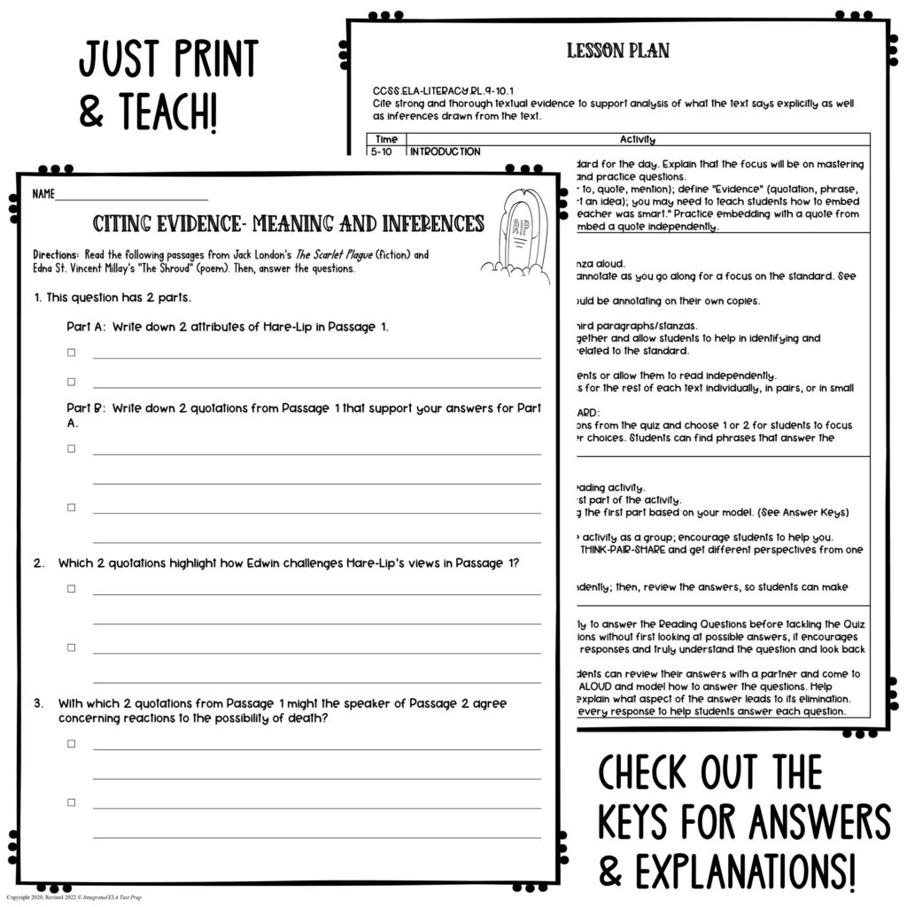 Paired Passages with Questions Reading Comprehension Citing Evidence ...