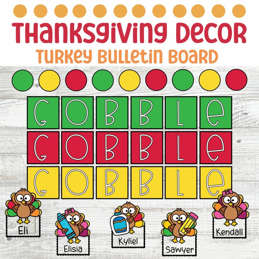 Farmhouse Thanksgiving Bulletin Board and Fall Door Decor | Made By ...