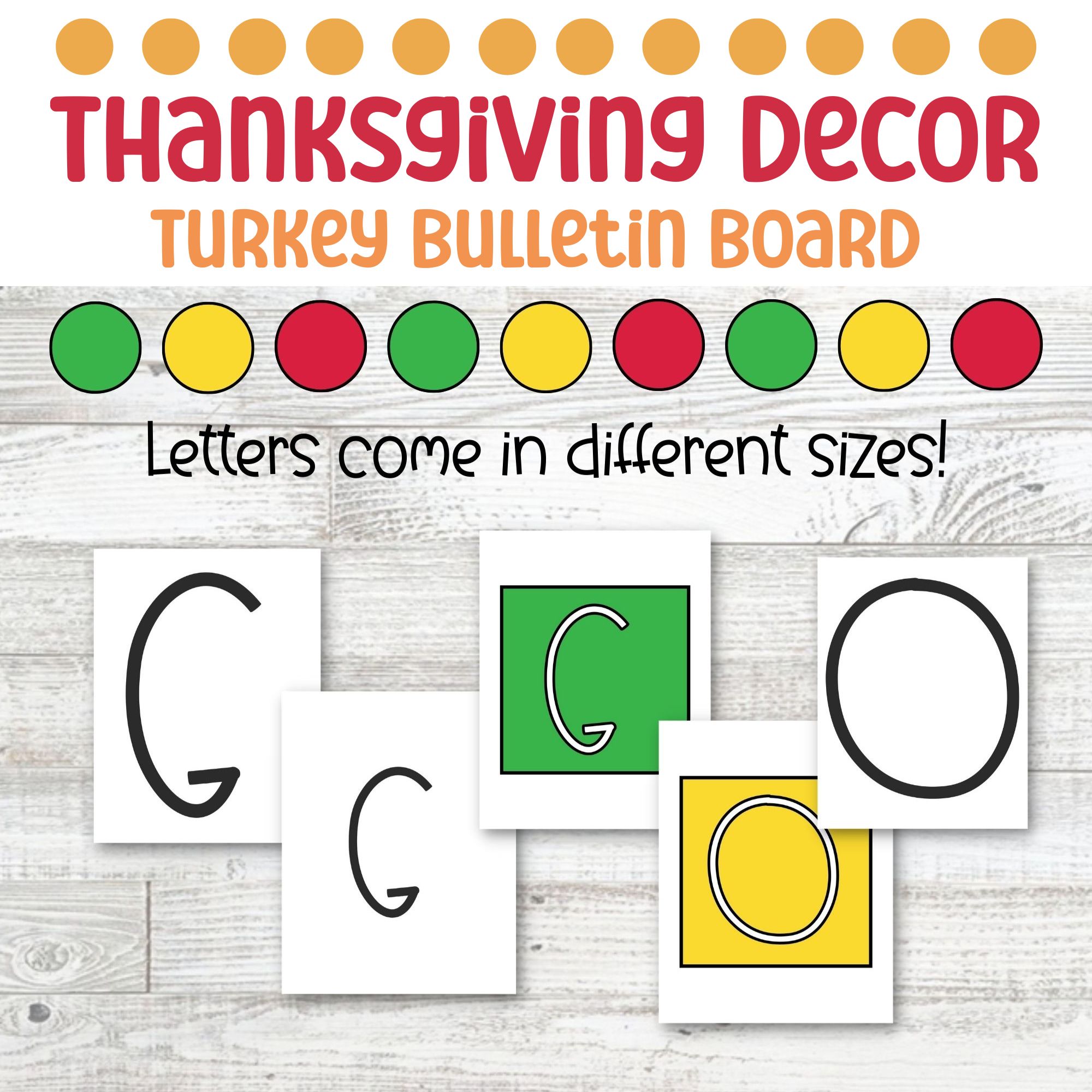 Thanksgiving Turkey Bulletin Board and Door Decor with Printable Name ...
