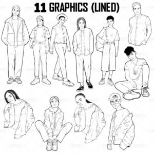 LGBTQ TEEN CLIPART BUNDLE | Made By Teachers