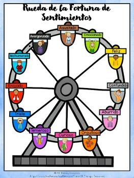 SPANISH VERSION - Feelings Ferris Wheel I Craft Activity I Emotions ...
