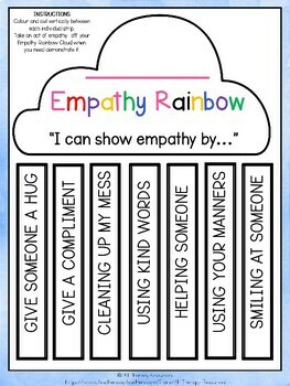 Empathy Rainbow Craft and Bulletin Board | SEL I Back to School | Made ...