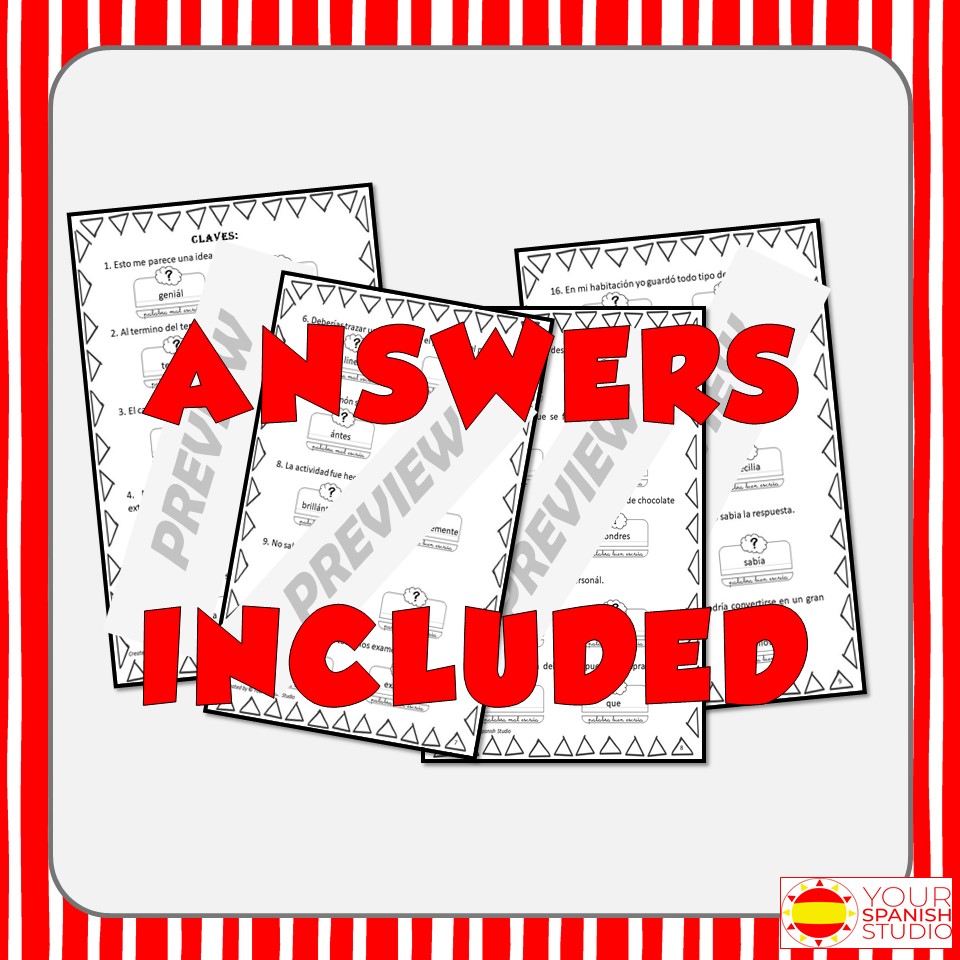 FIND THE MISTAKE WRITTEN ACCENT IN SPANISH NO PREP ENCUENTRA EL ERROR ...