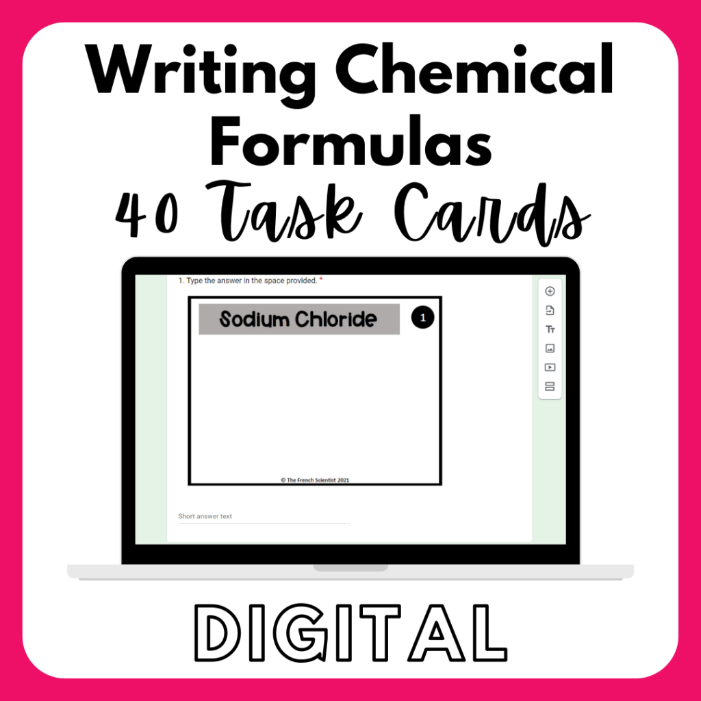 CHEMISTRY Naming Compounds & Writing Chemical Formulas BUNDLE | Made By ...