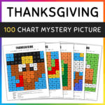 Holidays Math, Hundreds Chart Mystery Picture, Color By Number | Made ...