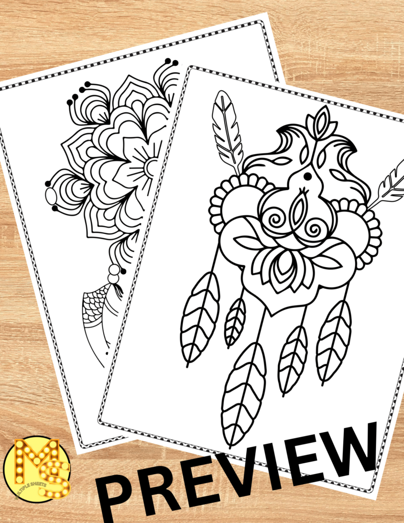 Dream Catcher Coloring sheets-Indigenous People's Day. | Made By Teachers