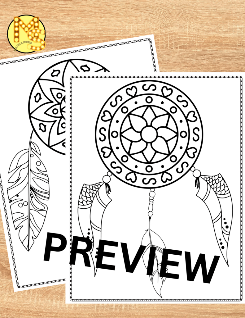 Dream Catcher Coloring sheets-Indigenous People's Day. | Made By Teachers