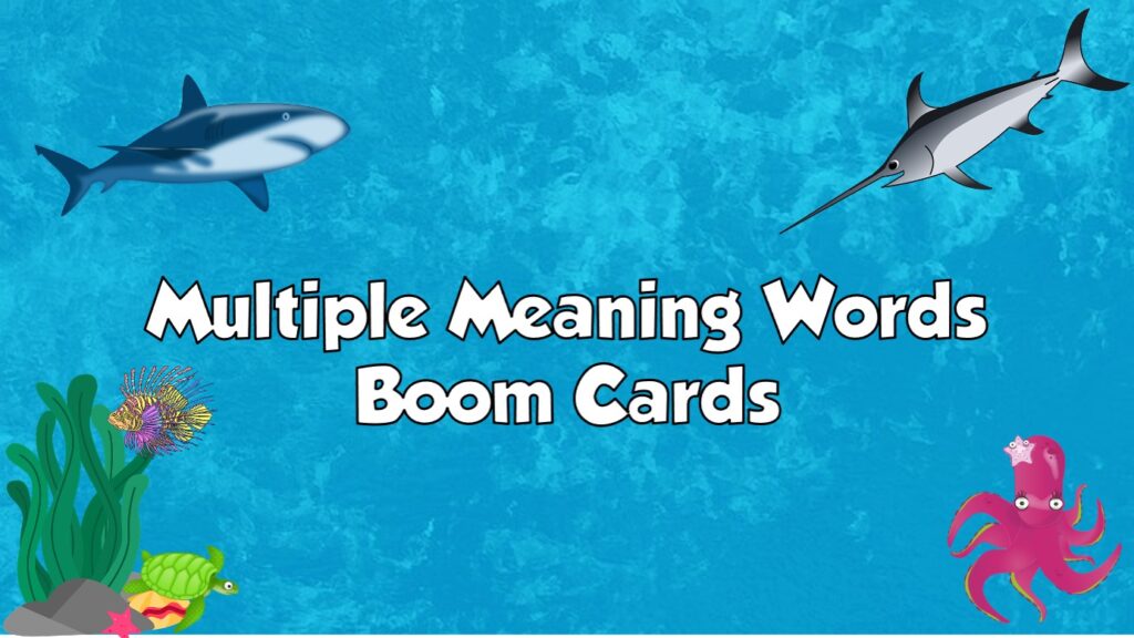 Multiple Meaning Boom Cards 50 Cards | Made By Teachers