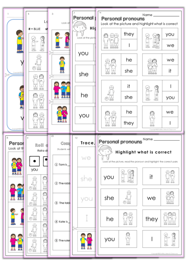 Personal Pronouns Set | Made By Teachers