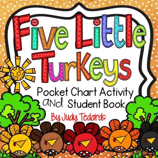Five Little Turkeys {Pocket Chart Poem and Student Books} | Made By ...