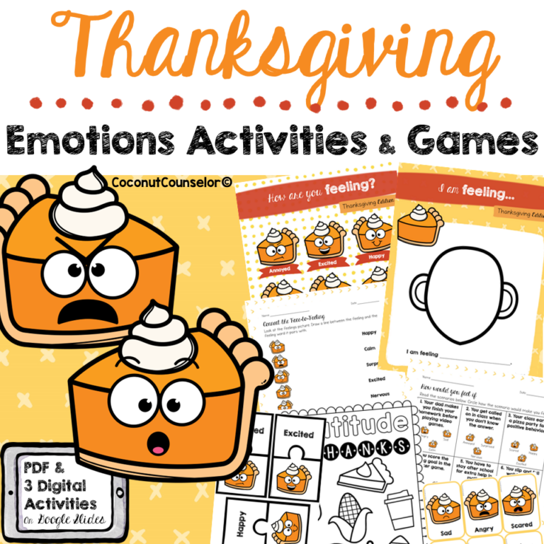 Thanksgiving Emotions Activities, Games, and Worksheets | Made By Teachers