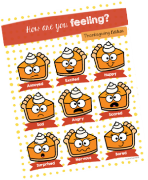 Thanksgiving Emotions Activities, Games, and Worksheets - Made By Teachers