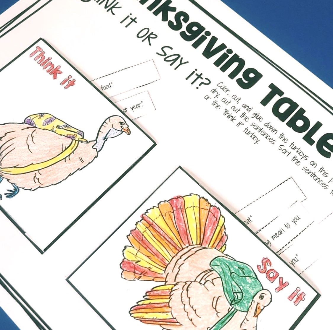 Thanksgiving Table Talk Social Skills Lesson Plan | Made By Teachers