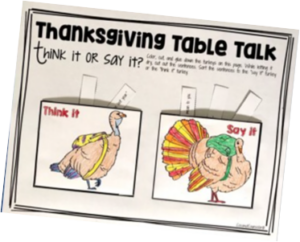 Thanksgiving Table Talk Social Skills Lesson Plan - Made By Teachers