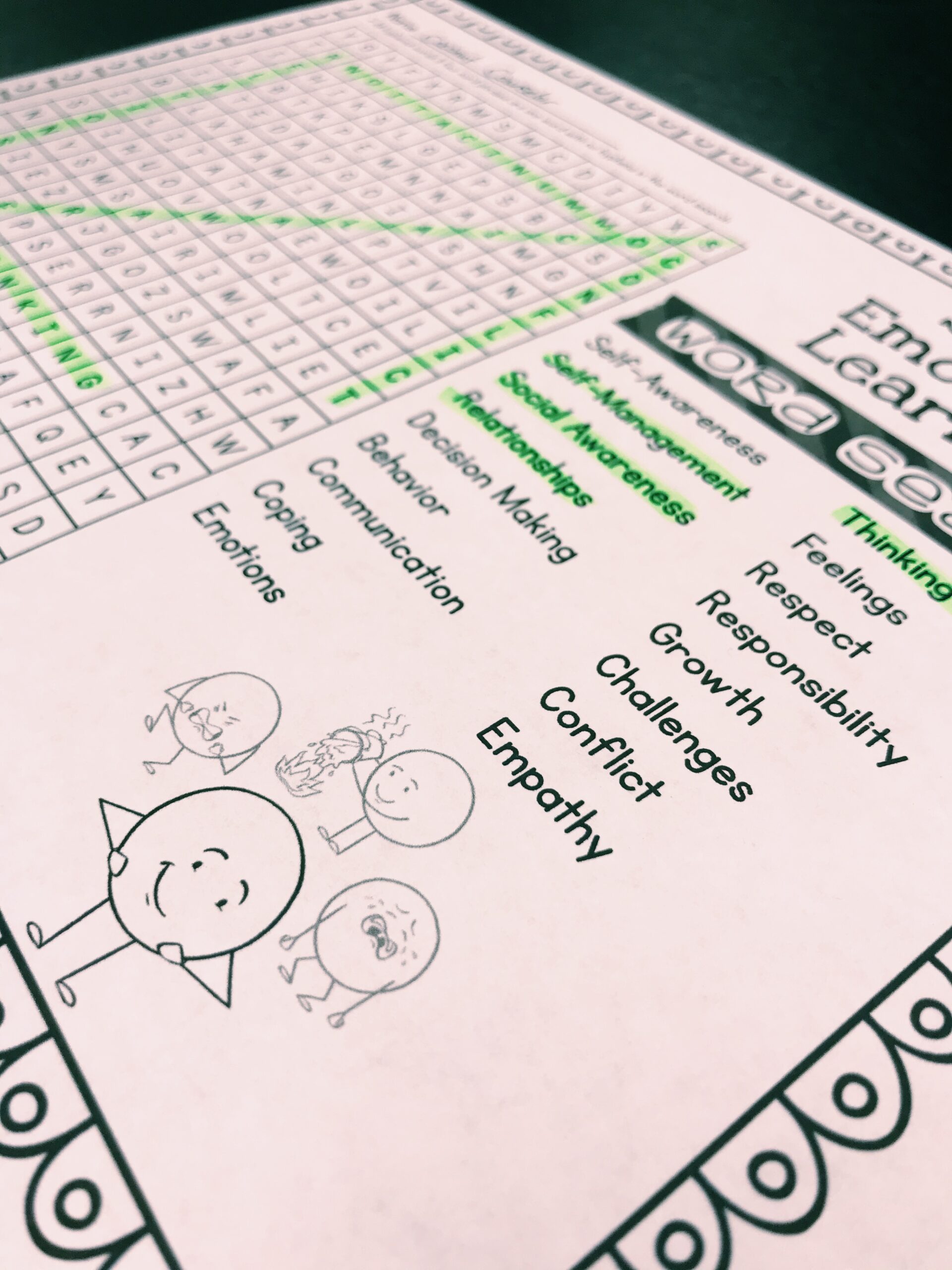 Social Emotional Learning Word Search | Made By Teachers