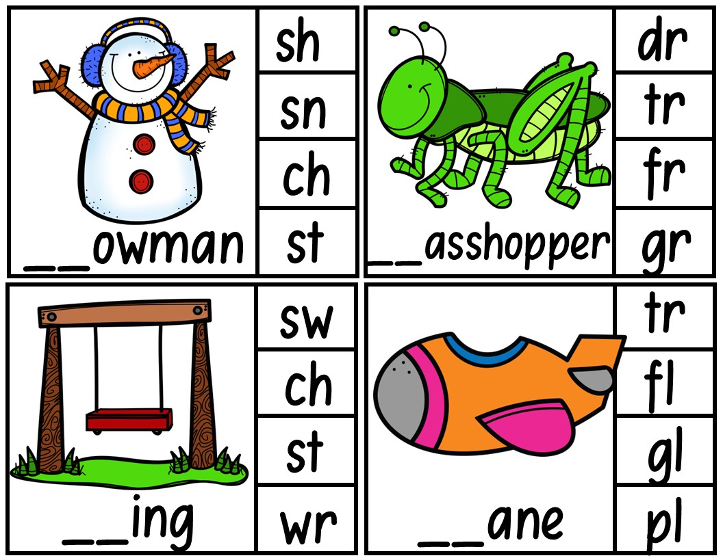 Clip Cards {Beginning Blends and Diagraphs} | Made By Teachers