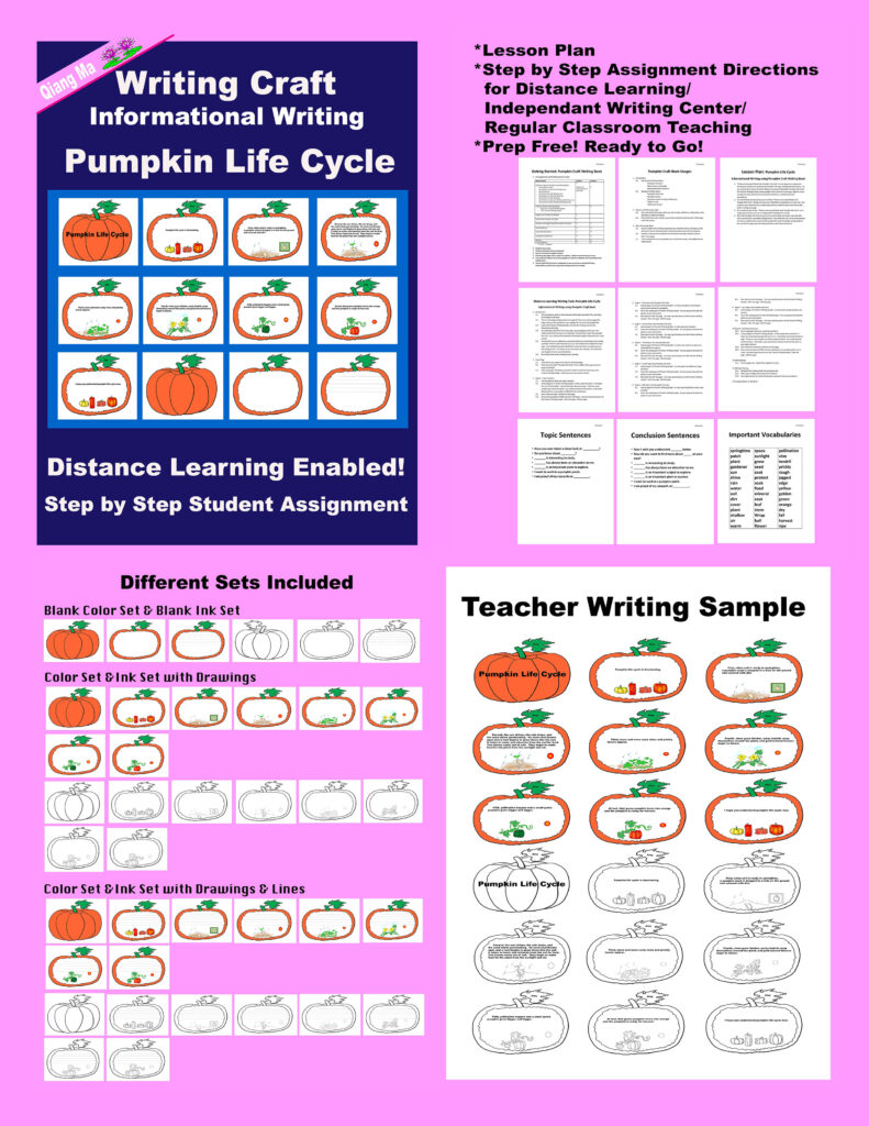 Informational Writing Craft: Pumpkin Life Cycle - Made By Teachers