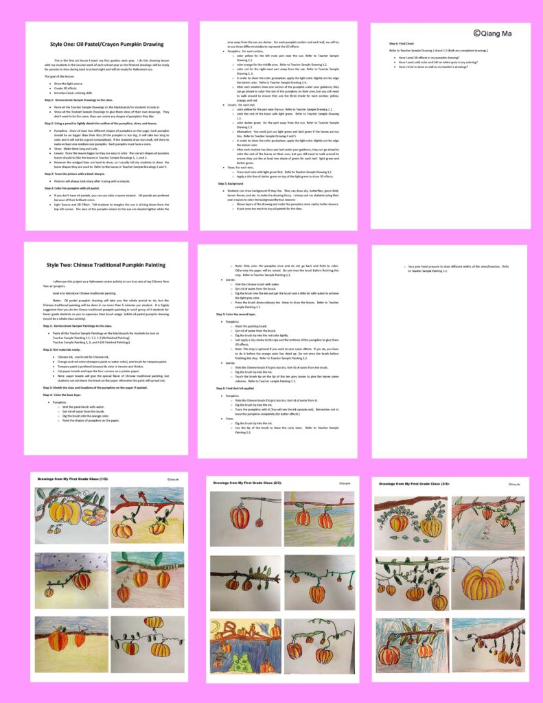 Arts and Crafts: Pumpkin Drawing | Made By Teachers