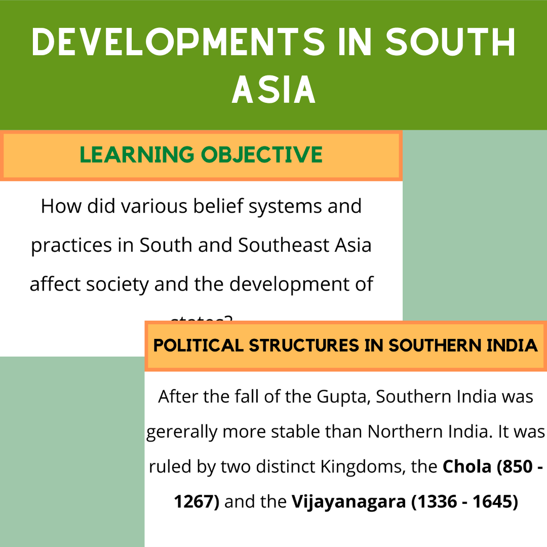 AP World History | Developments in South Asia | World History 1200-1450 ...