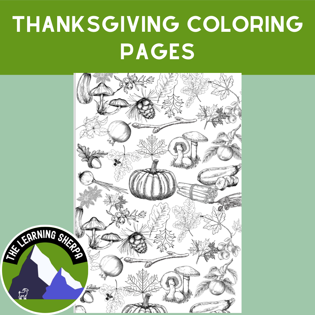 High School Thanksgiving Coloring Pages | Three Holiday Coloring Pages ...