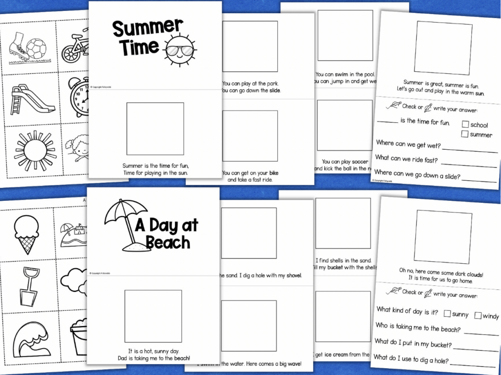 SUMMER Decodable Readers BUNDLE Comprehension Activities Sight Words ...