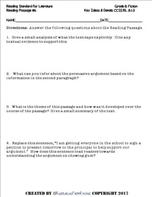 Reading Comprehension Assessments - 8th grade volume 2 | Made By Teachers
