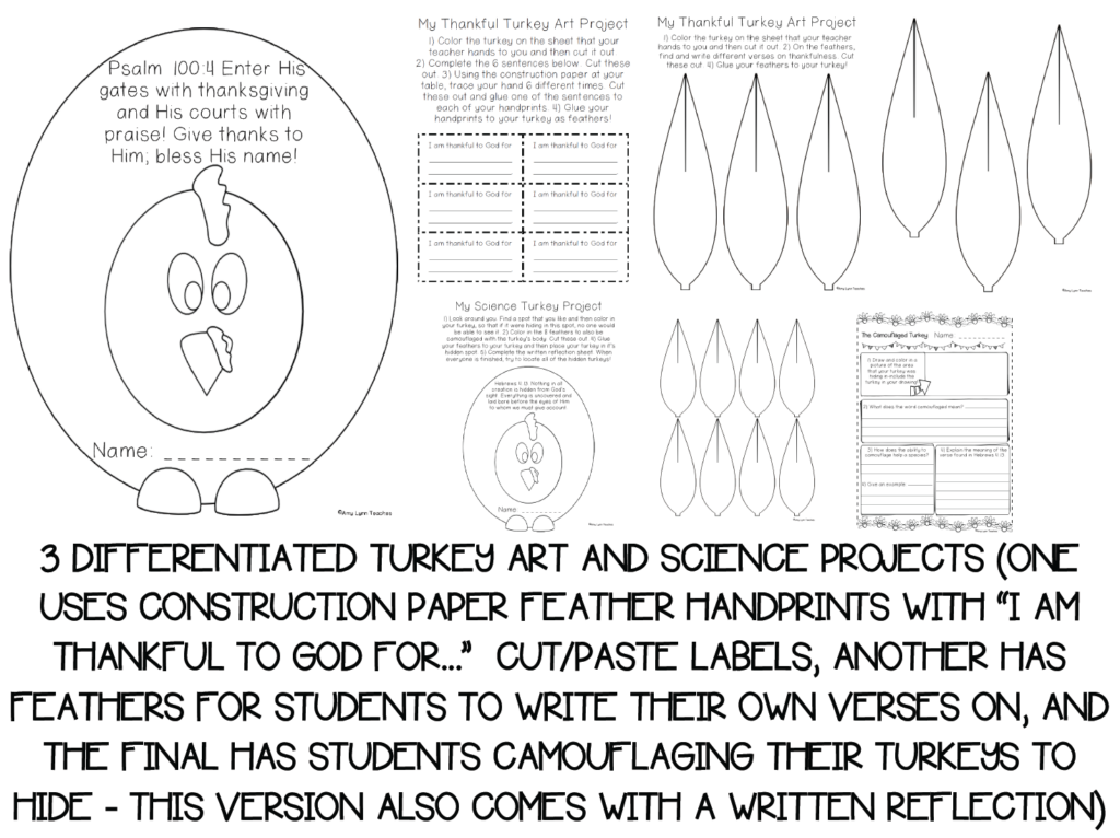 A Christian {Biblical} Thanksgiving - Made By Teachers