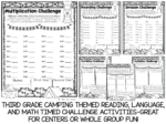 Third Grade Camping Themed Worksheets {100 Standards Aligned Printables ...