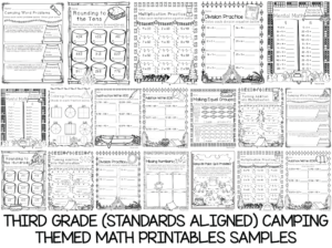 Third Grade Camping Themed Worksheets {100 Standards Aligned Printables ...