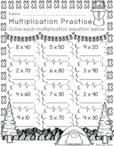 Third Grade Camping Themed Worksheets {100 Standards Aligned Printables ...