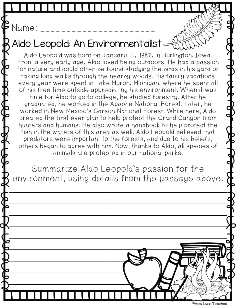 Third Grade Camping Themed Worksheets {100 Standards Aligned Printables ...
