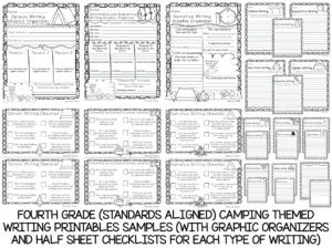 Fourth Grade Camping Themed Worksheets {100 Standards Aligned ...