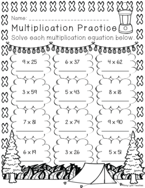 Fourth Grade Camping Themed Worksheets {100 Standards Aligned ...