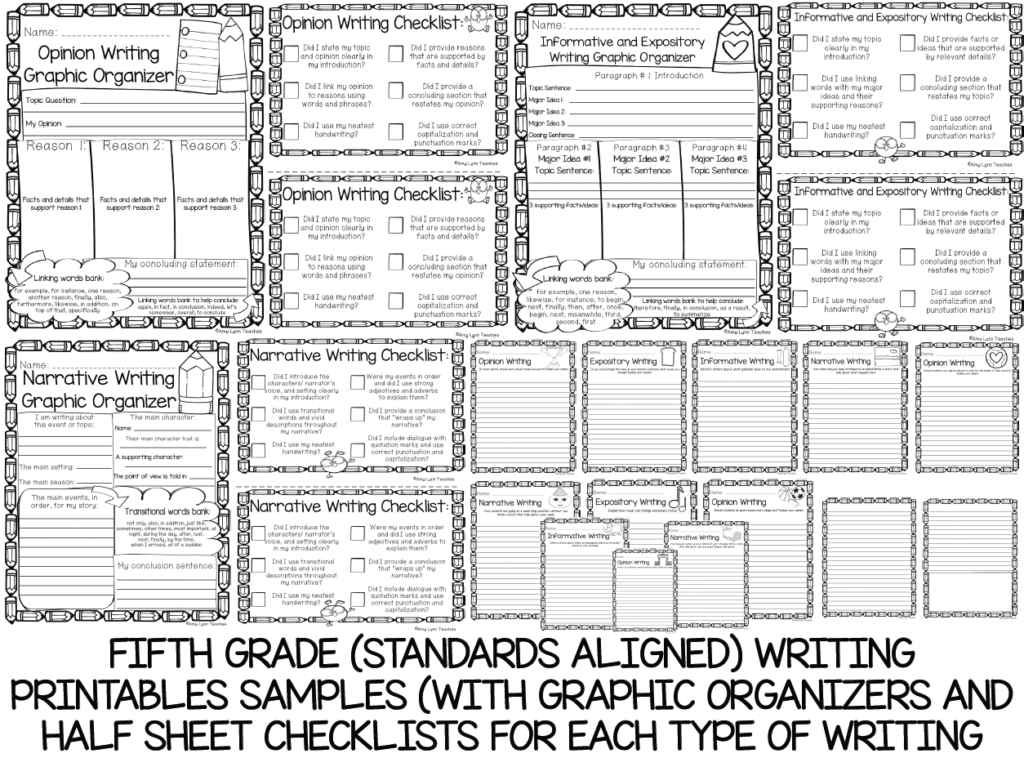 Fifth Grade Worksheets {100 Standards Aligned Printables} | Made By ...